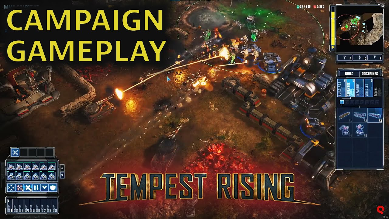 Tempest Rising Gameplay | Campaign | 1st Mission GDF - YouTube