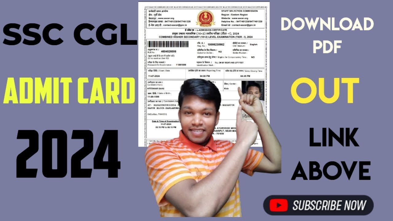 How To Download SSC CGL Admit Card 2024 Out And Details With ISL. - YouTube