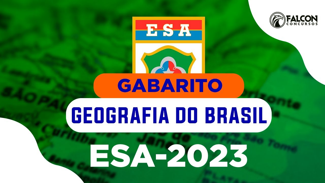 QUESTÃO 29 (GEOGRAFIA ) - ESA GERAL - GABARITO ESA 2023 - YouTube
