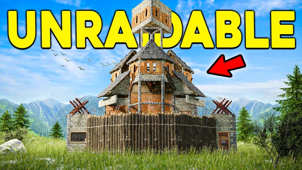 Rust - Living in a BUDGET 98.7% Unraidable Solo Base.. - YouTube