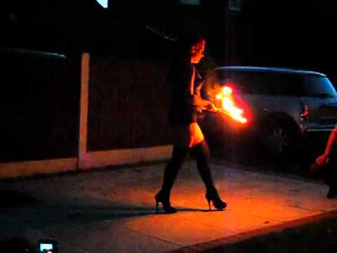 Pakken Yung and Hollie Capper Fire Display at Ivans 40th Birthday - YouTube