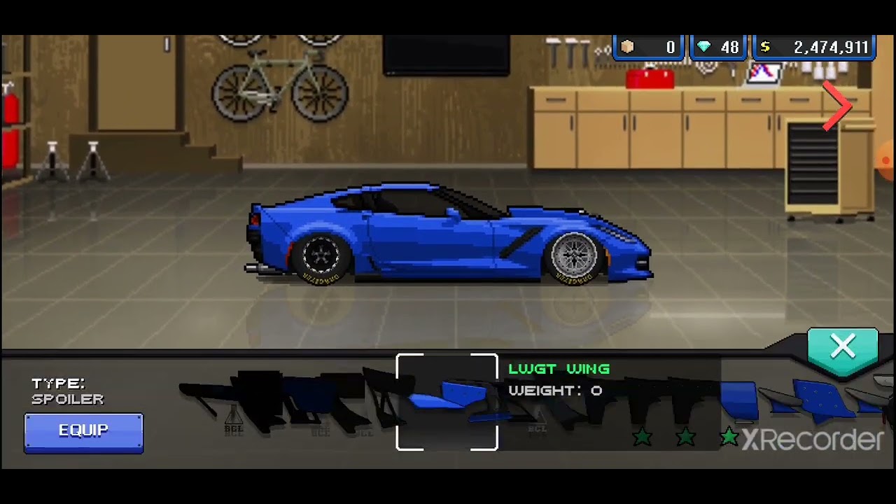 Pixel Car Racer - Chevrolet Corvette C7 customization - 3000+ HP ...
