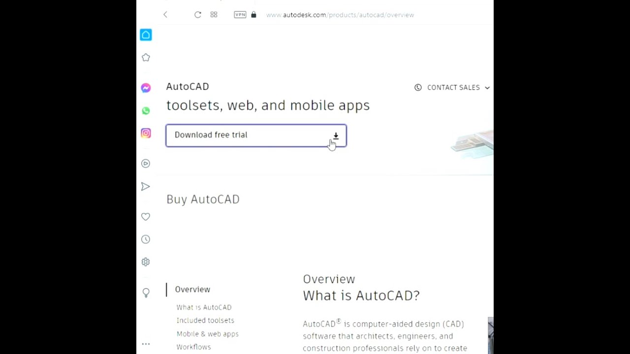 How to install Autodesk AutoCAD free trial - YouTube