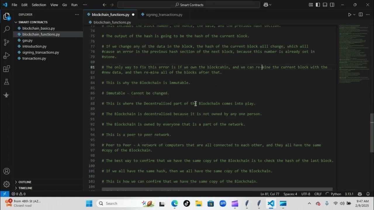 Python Papi / Smart Contracts - Blockchain Functions - Day 1 - YouTube