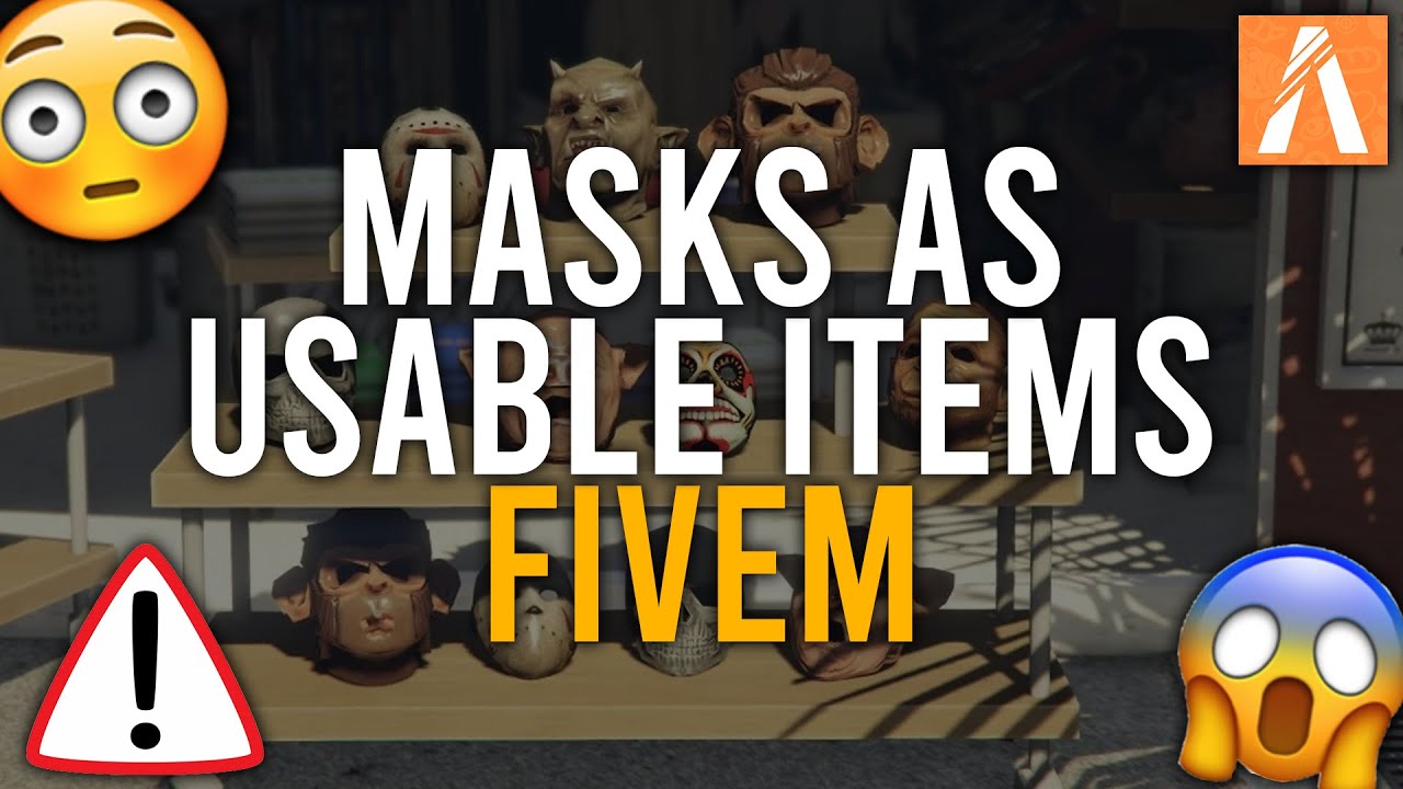 MASKS AS USABLE ITEMS IN FIVEM | PROJECT ROGUE | https://discord.gg ...