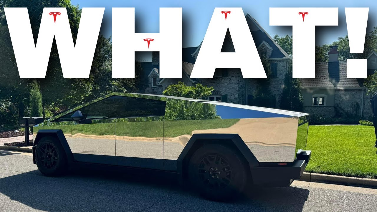 First Cybertruck Polished into a Mirror - YouTube