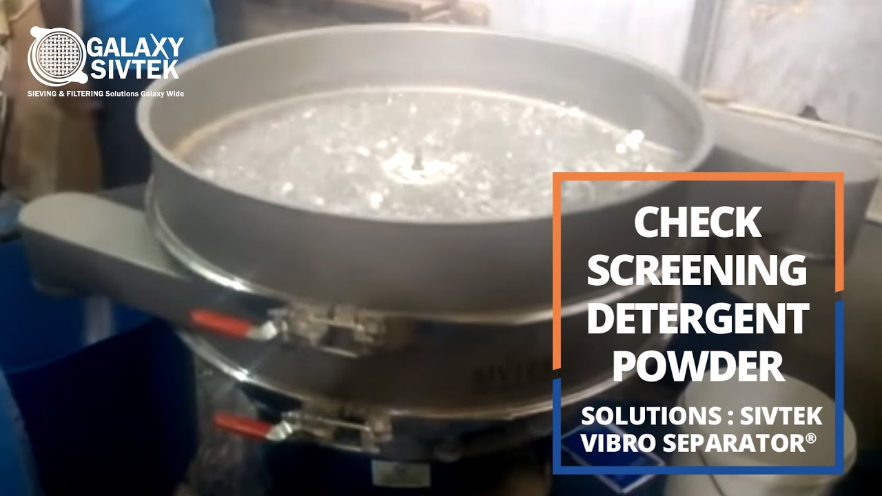 Detergent Powder Screening Machine - YouTube