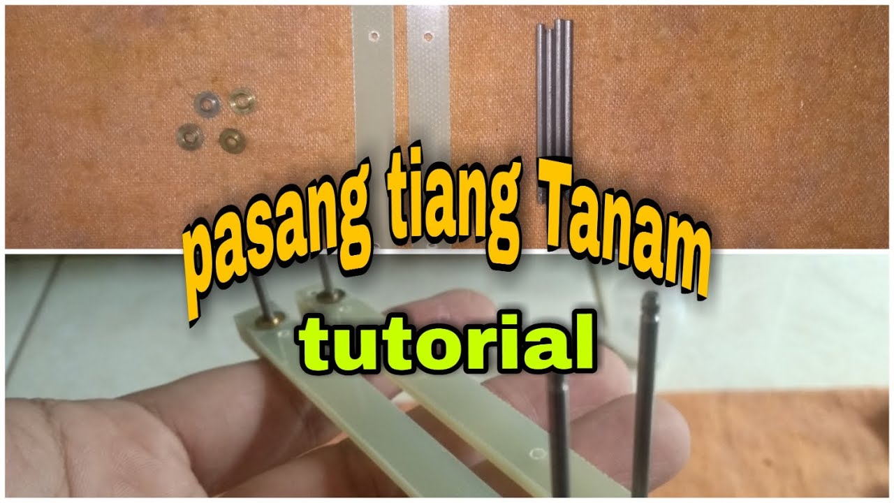 Cara Pasang Tiang Tanam ( Tamiya Sloop ) - YouTube