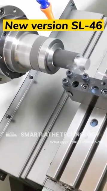 Look at the new version of SL-46 CNC lathe processing so silky. | CNC ...