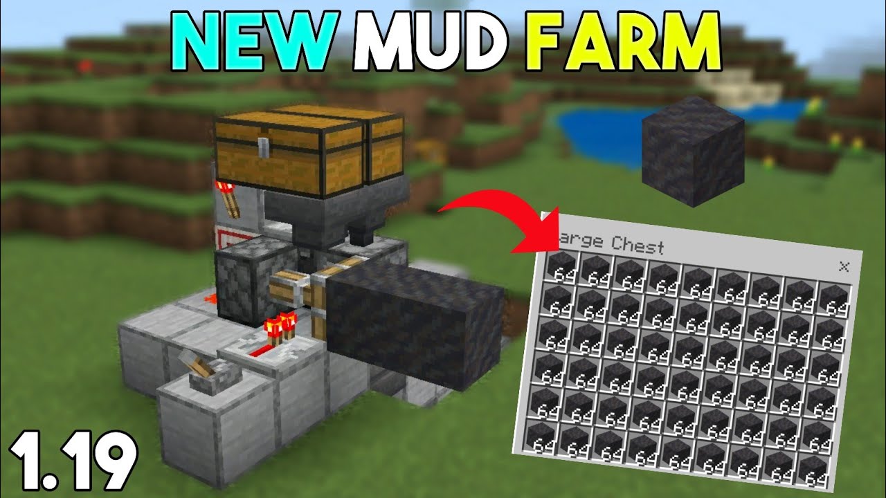 NEW 1.19 MUD FARM IN MINECRAFT BEDROCK (MCPE/XBOX/CONSOLE/PS4/NINTENDO ...