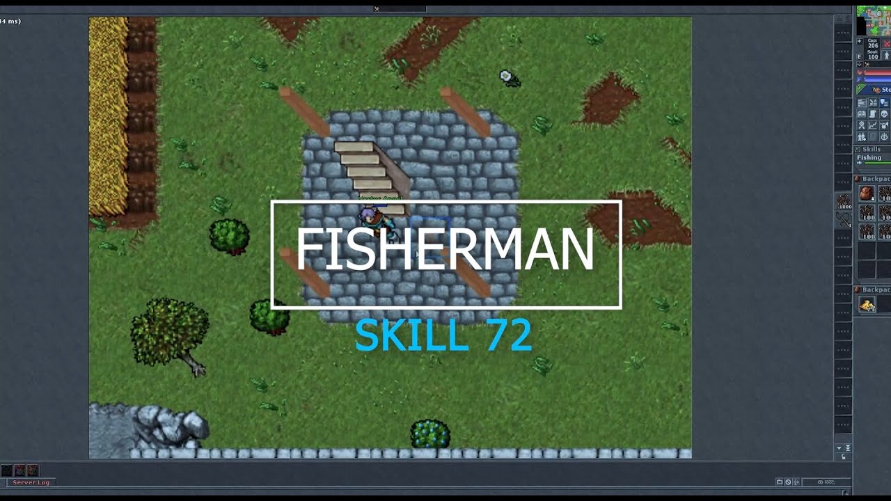 Tibia - Fishing Skill 72 [ROOKGAARD] - YouTube