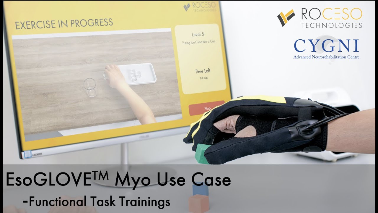 EMG-Driven Hand Rehabilitation - EsoGLOVE Myo Use Case - YouTube