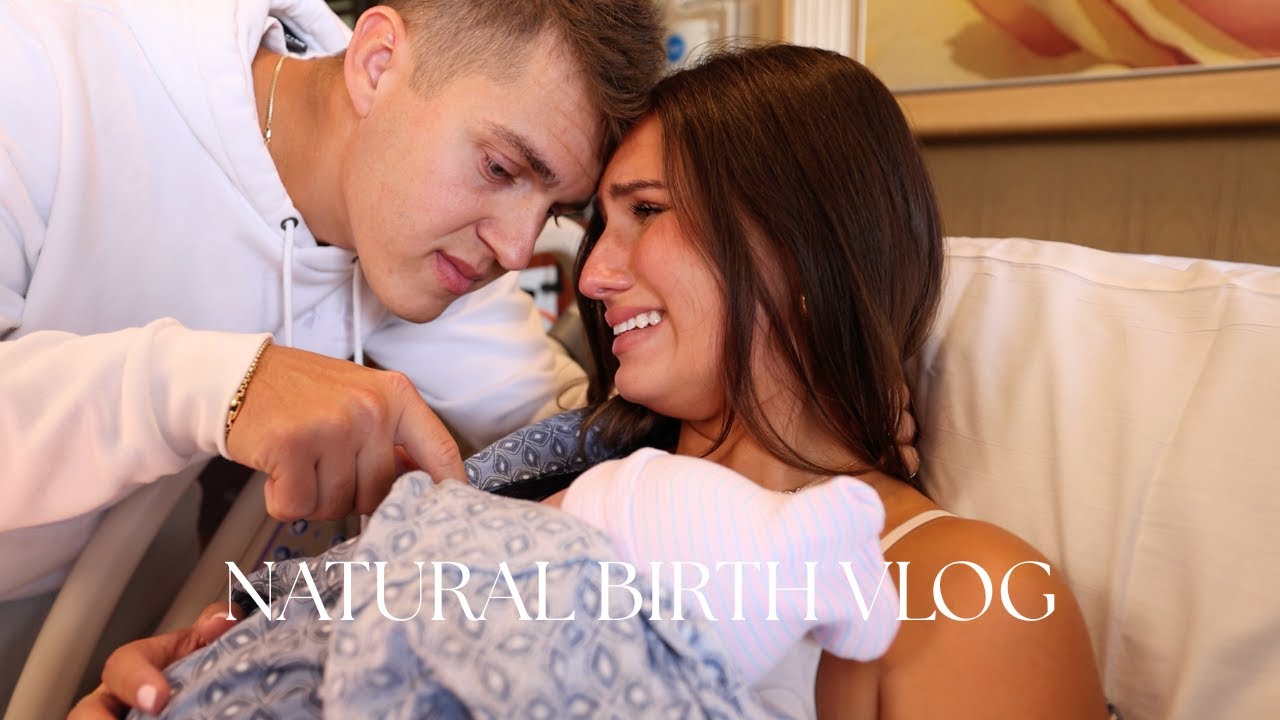 OUR NATURAL BIRTH VLOG! *raw and real* The Official Stewart Family Labor and Delivery Baby #3 ...