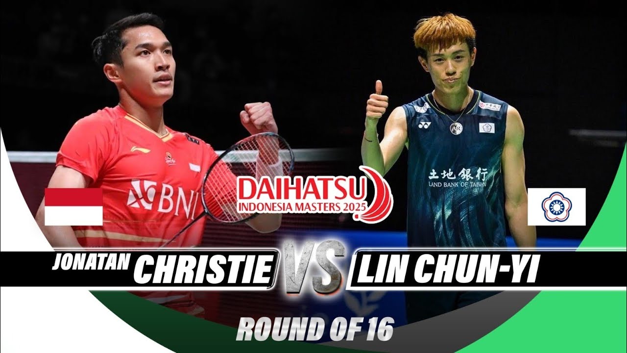 Jonatan Christie (ina) vs. Lin Chun Yi (tpe) | Indonesia Masters 2025 | R16 - YouTube