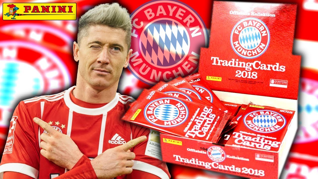 KOMPLETTES FC BAYERN MÜNCHEN TRADING CARDS 2018 DISPLAY [deutsch] - YouTube