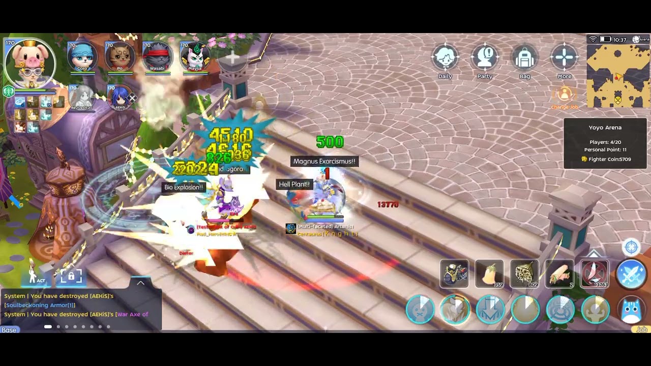 saint DPS magic PvP Ragnarok mobile - YouTube