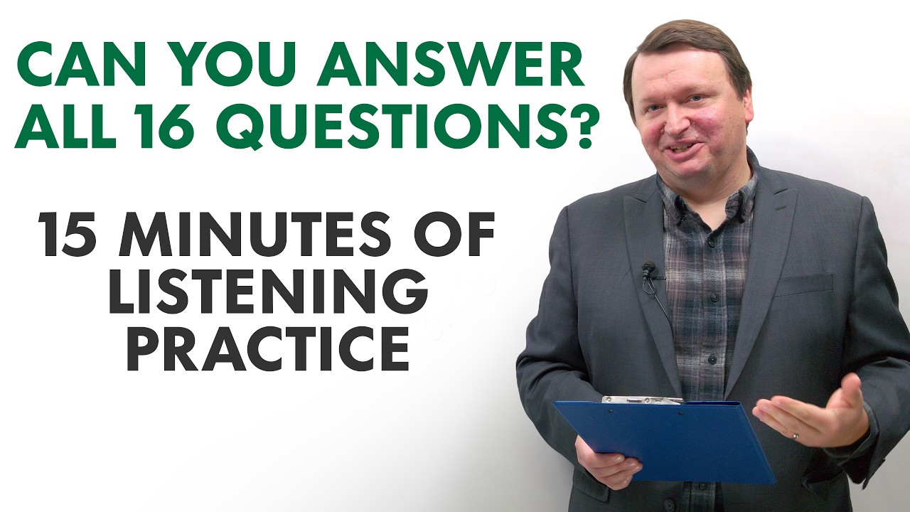 15 Minutes of English Listening Practice: Listen and Learn! - YouTube