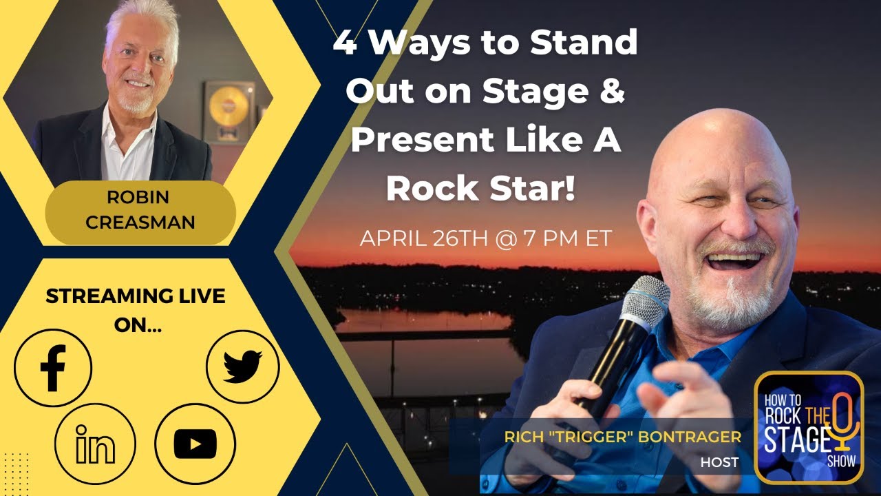 4 Ways to Stand Out on Stage & Present Like A Rock Star! with Robin ...