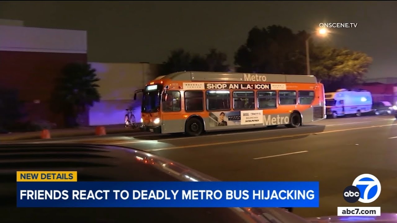 LAPD identifies passenger fatally shot during Metro bus hijacking - YouTube