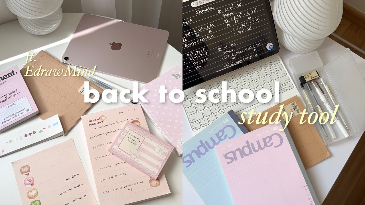 BACK TO SCHOOL study tool for notes taking and mind mapping 📝ft ...
