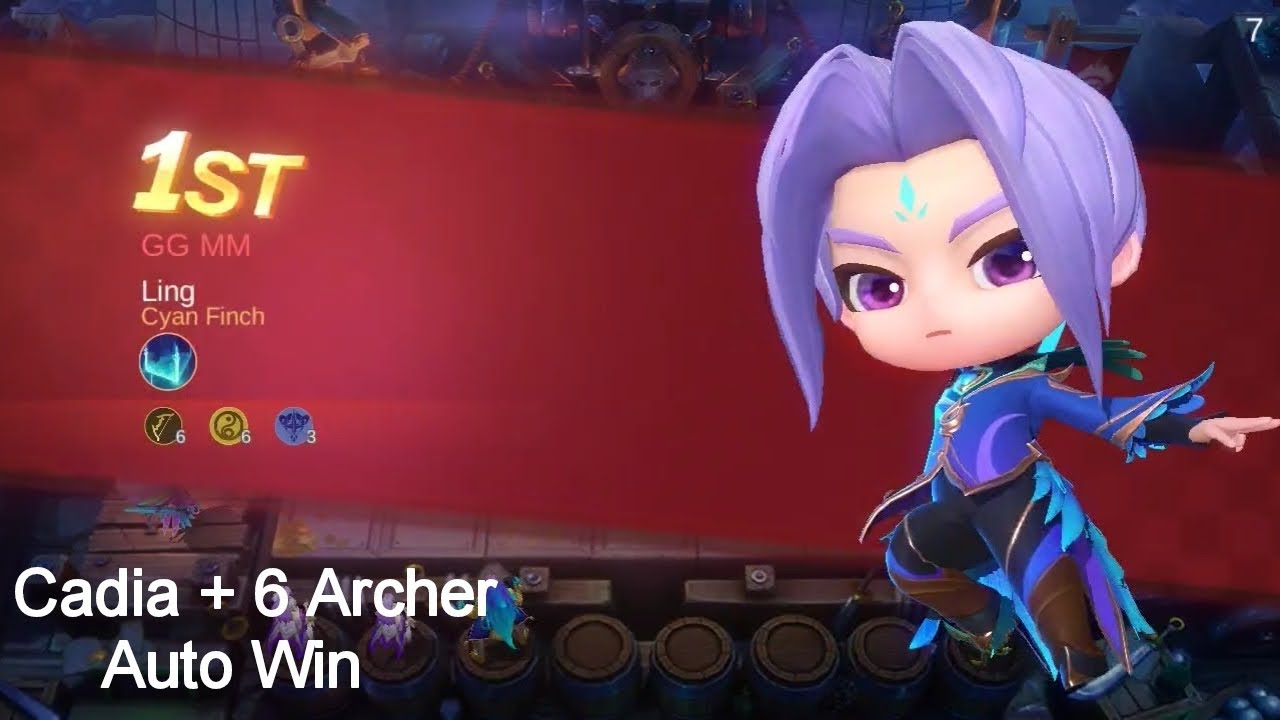 Magic Chess - Ling Skill 2 - 6 Cadia+6 Archer - YouTube