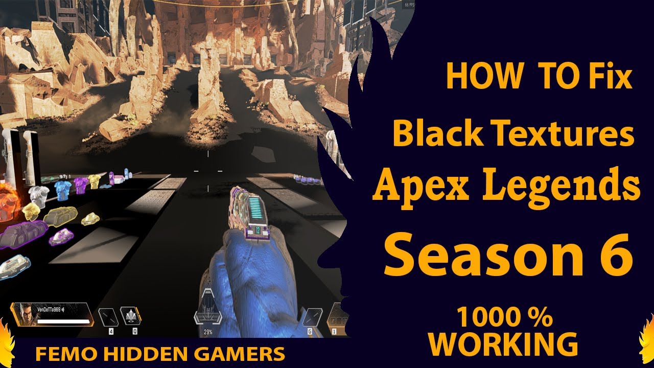 How to fix Black textures II Apex legends Season 6 II 1000% Working ...