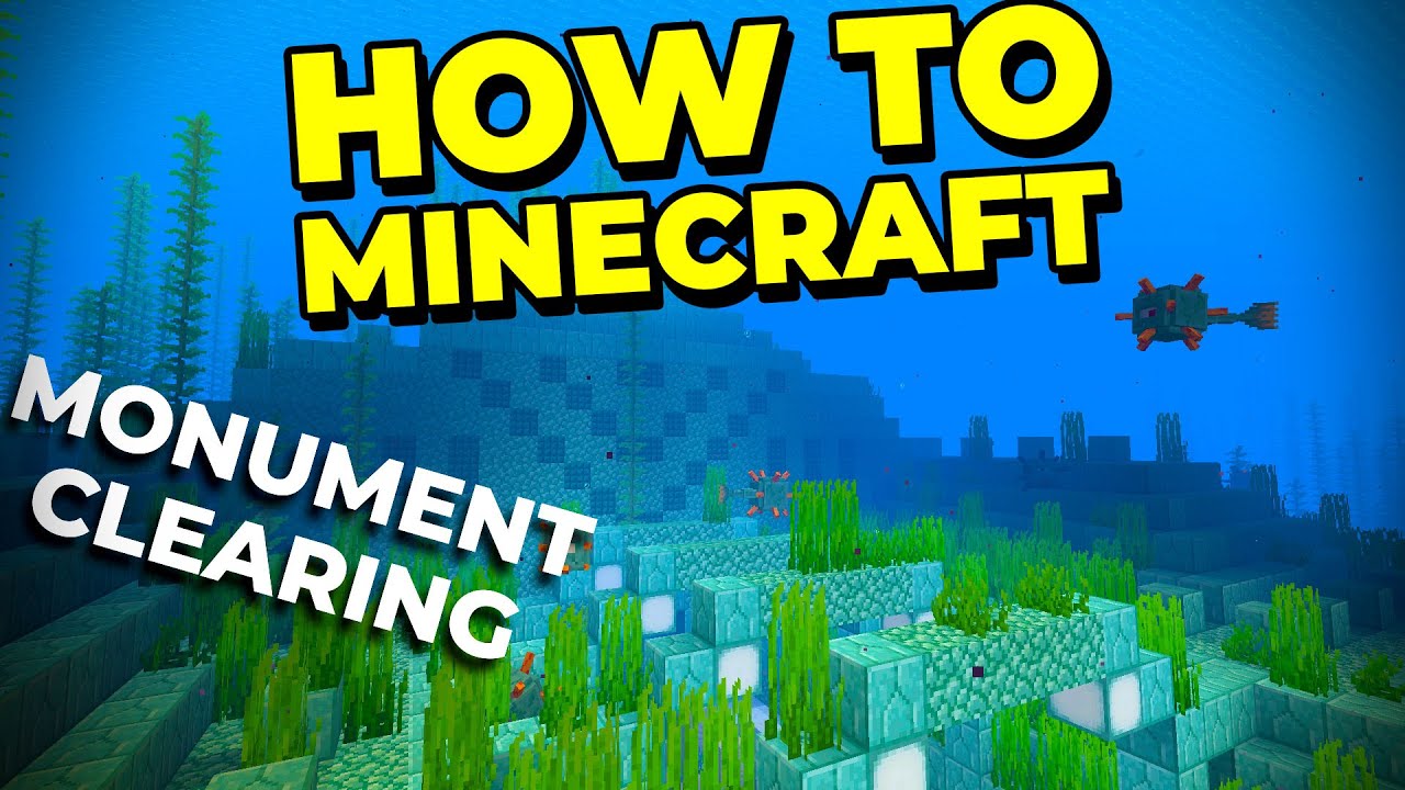 How to Beat an Ocean Monument + Elder Guardian in Minecraft 1.16! - How ...