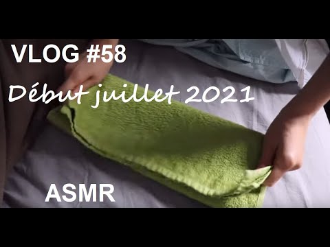 ASMR français - Vlog #58 : début juillet (linge, agenda, blabla ...