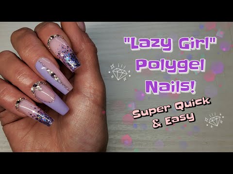 Einfache „Lazy Girl“-Methode für Polygel-Nägel! | Anfängerfreundlich | Von Natur aus schön