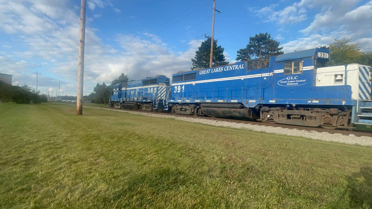 GLC Great Lakes Central Railroad coming through Central Michigan ...