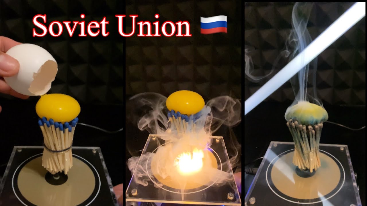 Soviet Union VS Tesla Coil EGG 😂 - YouTube