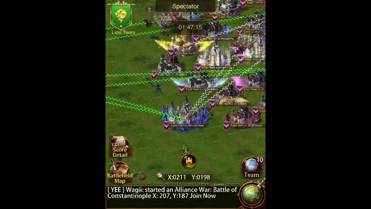 Evony All stars - FINALS - King of Conquest - (Team LION) - YouTube