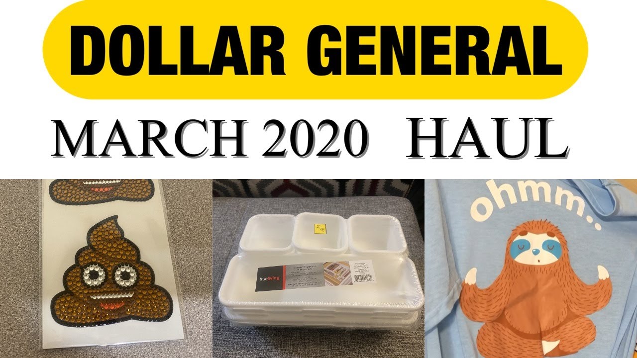 DOLLAR GENERAL MARCH 2020 HAUL. SALES/CLEARANCE - YouTube