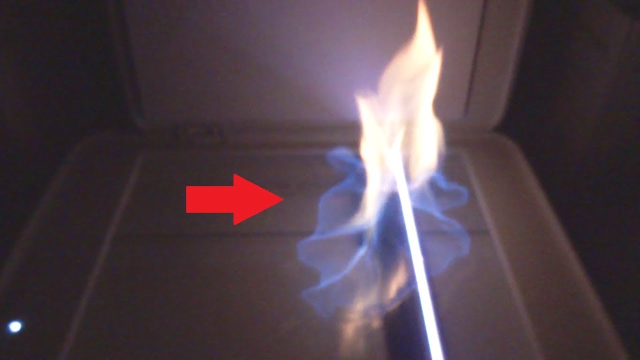What happens if you photocopy fire?! [Real Experiment] - YouTube