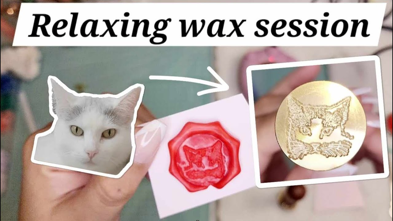 (Sleep music) Made a custom wax seal of my cat! - YouTube