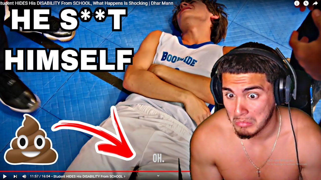 HE SHATTED HIMSELF LMAOOO!!! Dhar Mann Student HIDES His DISABILITY ...