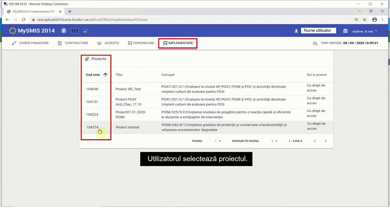 Prezentare generala completare Cerere de prefinantare in aplicatia ...