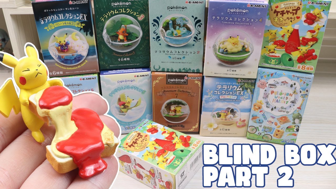 [Blind Box Time #2] 10+ Pokemon Blind Box Opening | Terrarium, World ...
