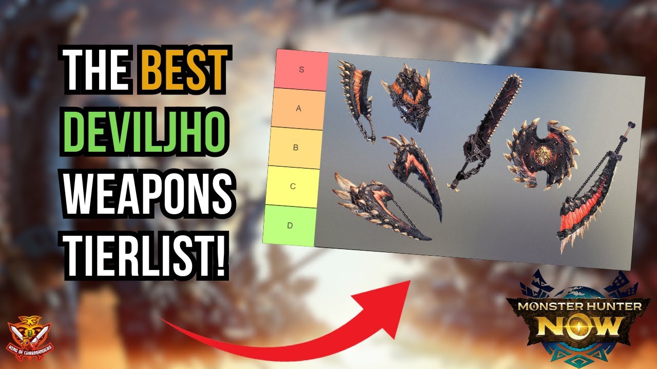 The BEST DEVILJHO Weapons Tierlist! l Monster Hunter Now - YouTube
