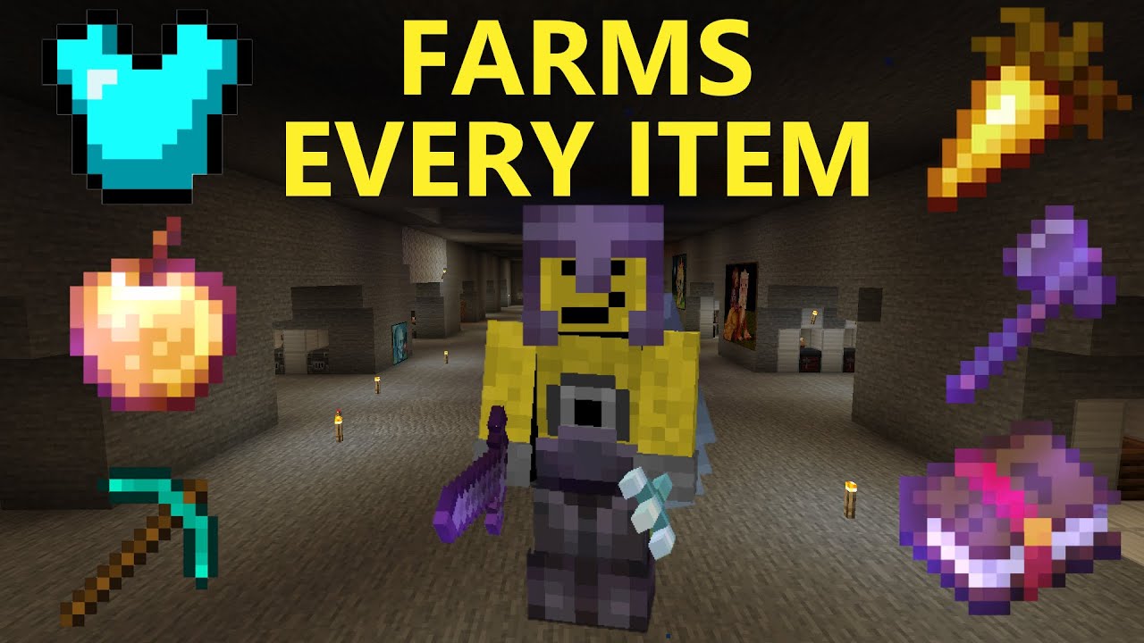 This base farms EVERY ITEM in MINECRAFT - YouTube