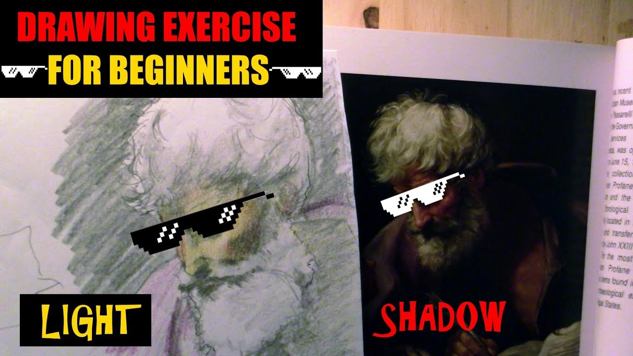 Learning to Draw: Basic Shadow Drawing Exercise (Reupload...Now with ...