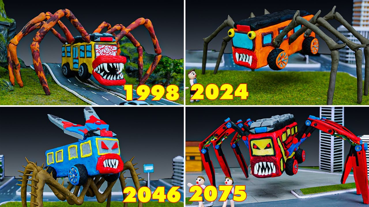 😱 EVOLUTION OF BUS EATER SCP 2086 Part 2 - Trevor Henderson Creatures ...