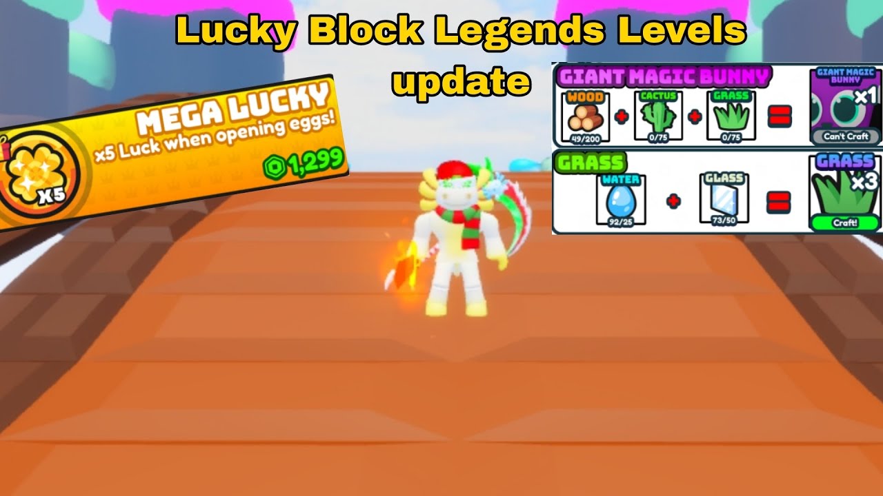 Lucky Block Legends:New update is here with levels and more! - YouTube