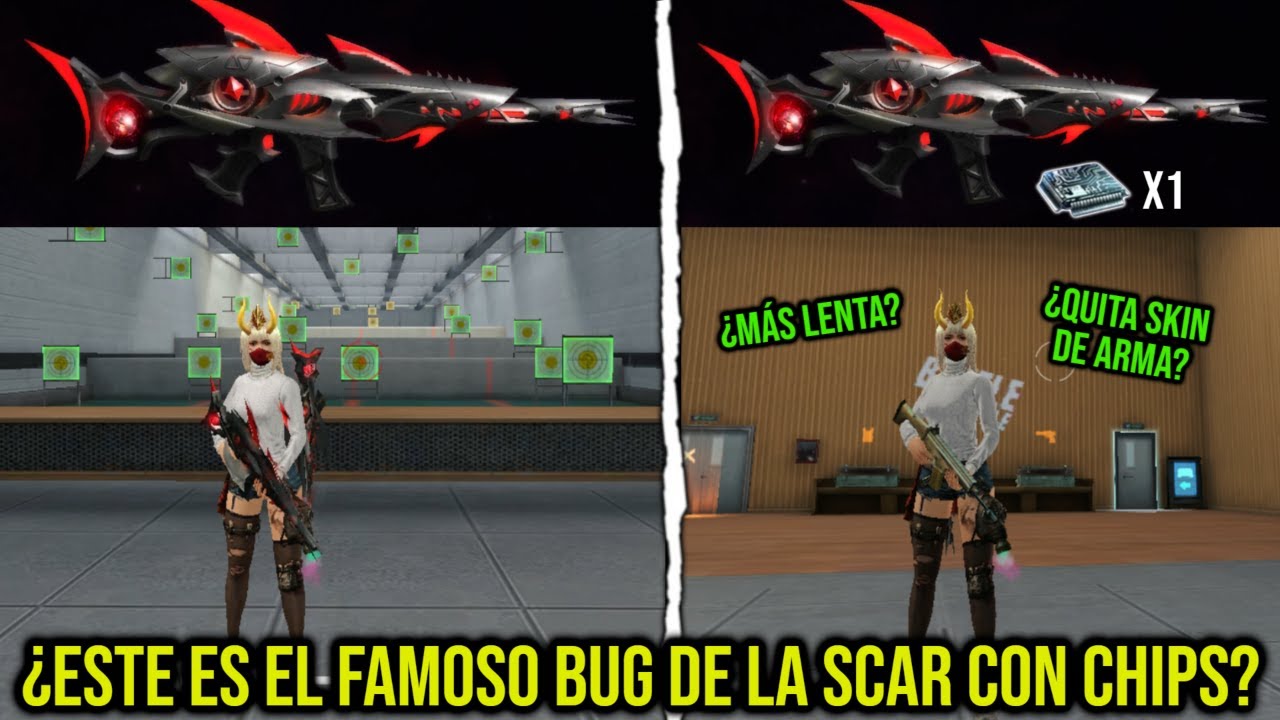 ESTE ES EL BUG DE LA SCAR AL USAR LOS CHIPS - ¿BORRA LA SKIN? | TODO LO ...