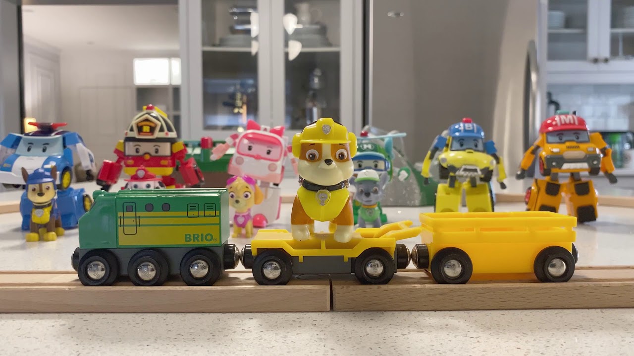 Robocar Poli Paw Patrol Train - YouTube