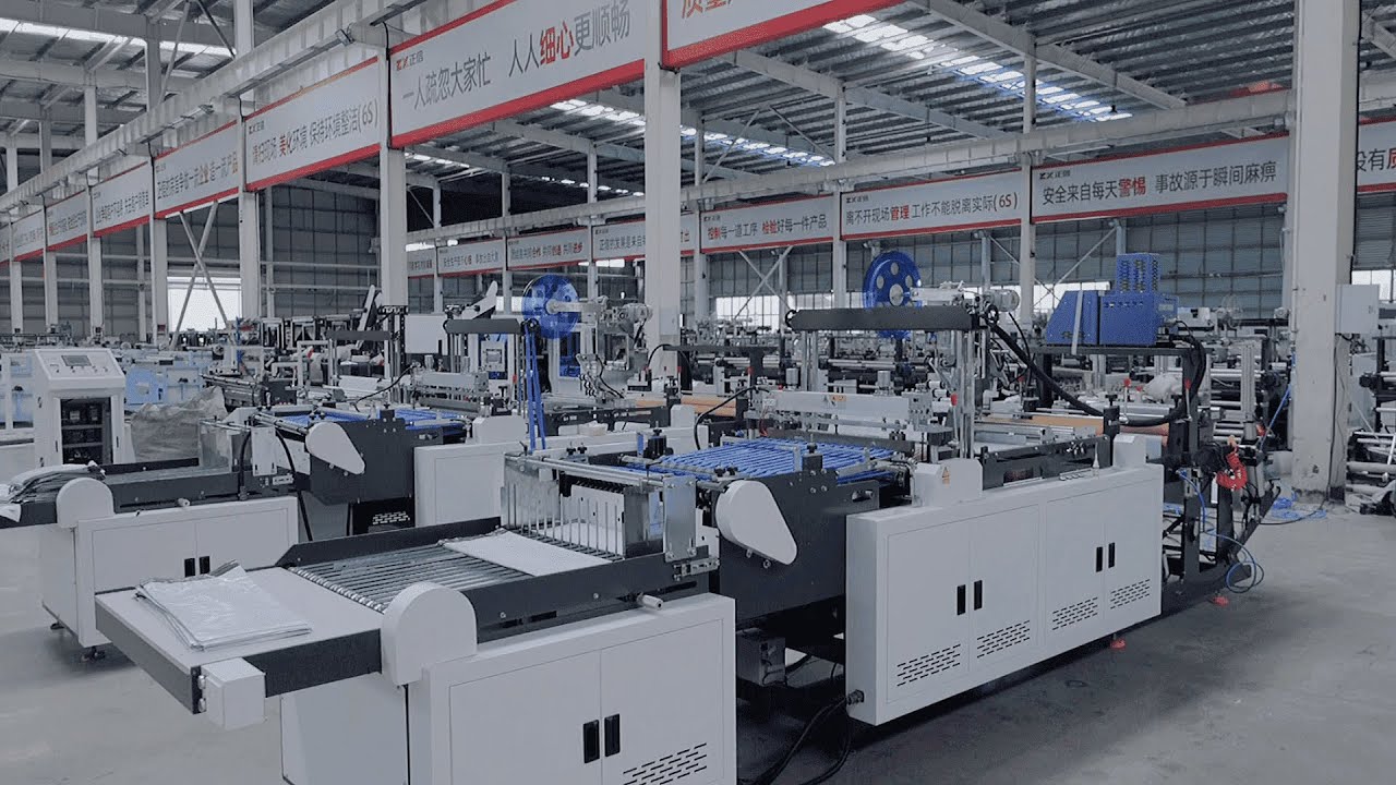 800 Type Express Plastic Bag Making Machine - YouTube