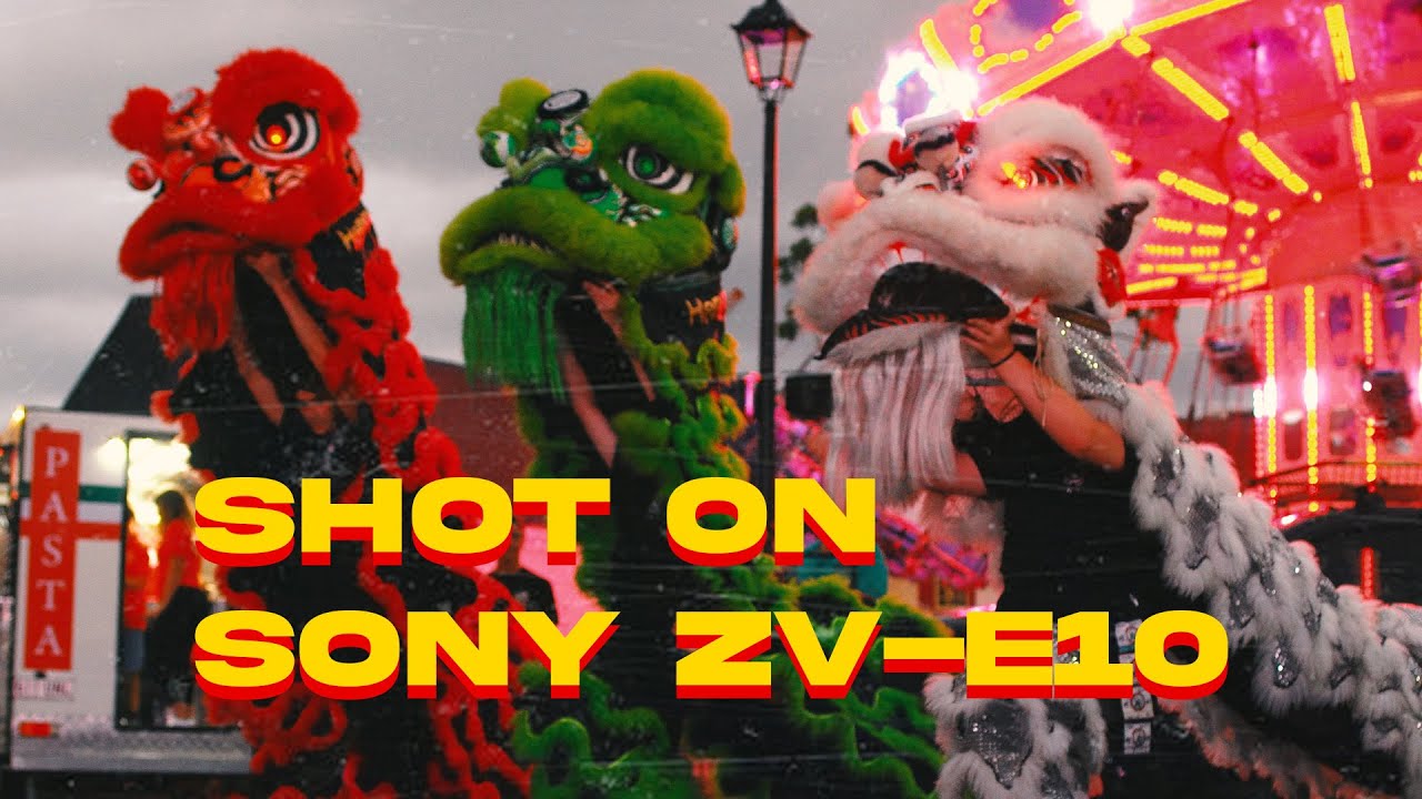 Sony ZV-E10 Cinematic Lowlight Footage - Lunar New Year Lion Dancers at ...