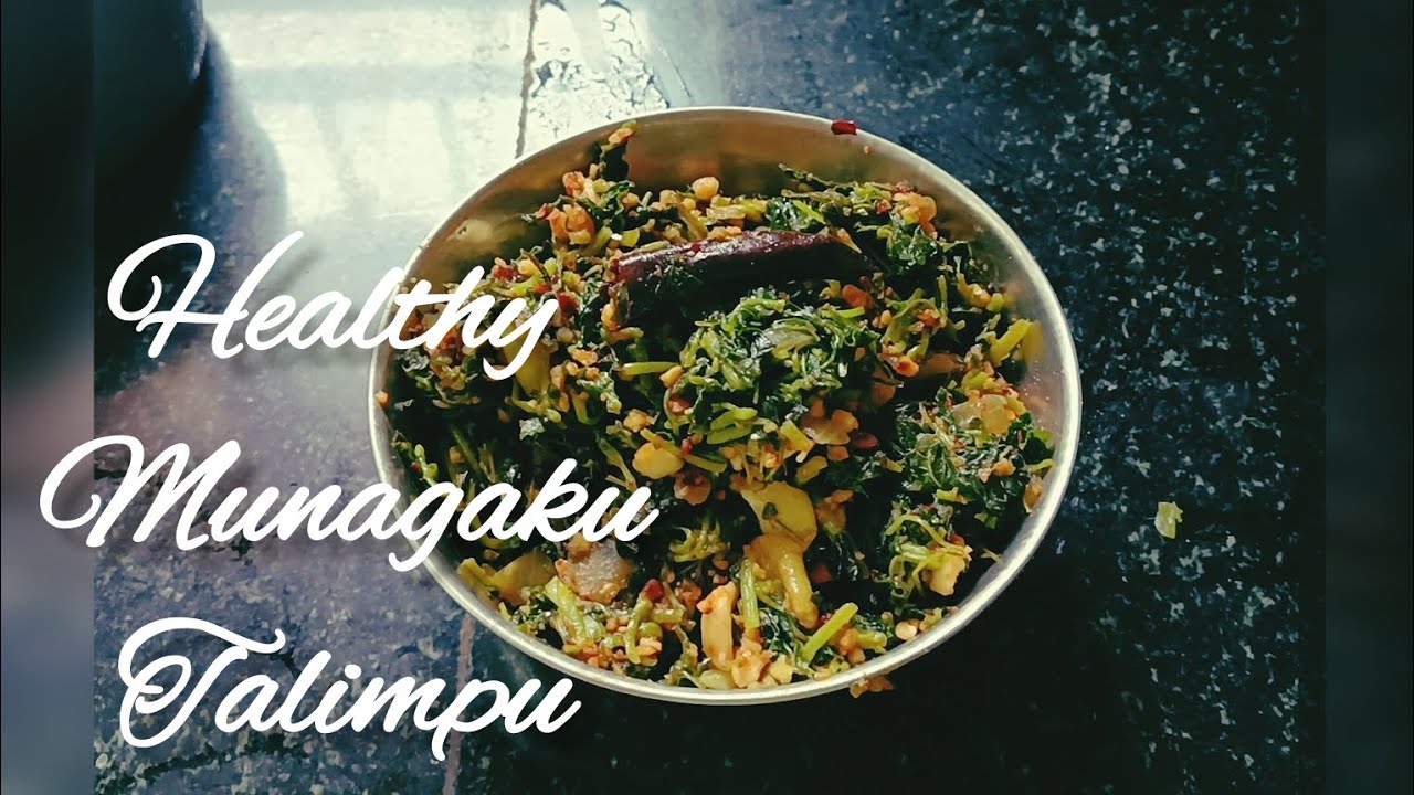healthy Munagaku Talimpu recipe | Without oil | Indraja vinni vlogs 🤗 ...