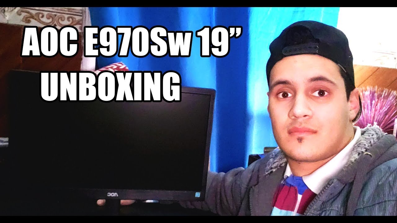 UNBOXING MONITOR AOC E970Sw LED 19 CLASS - YouTube
