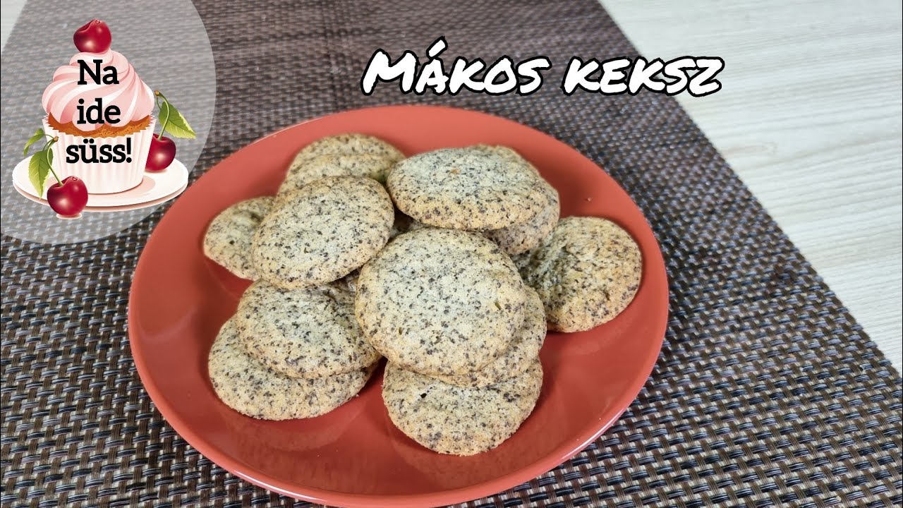 Mákos keksz | Na ide süss - YouTube